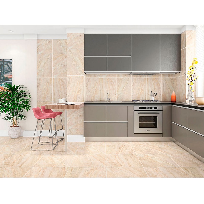 Piso Cerâmico Bilbao Bege HD 50x50cm A Formigres