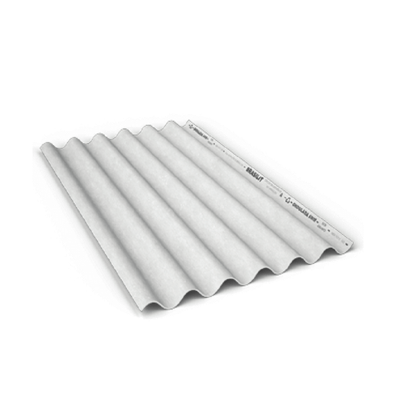 Telha Brasilit Fibrocimento 4mm 244x50cm
